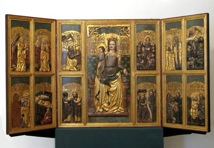 altar. Sf. Fecioara Maria cu Pruncul Isus - INP, Bunuri culturale ...