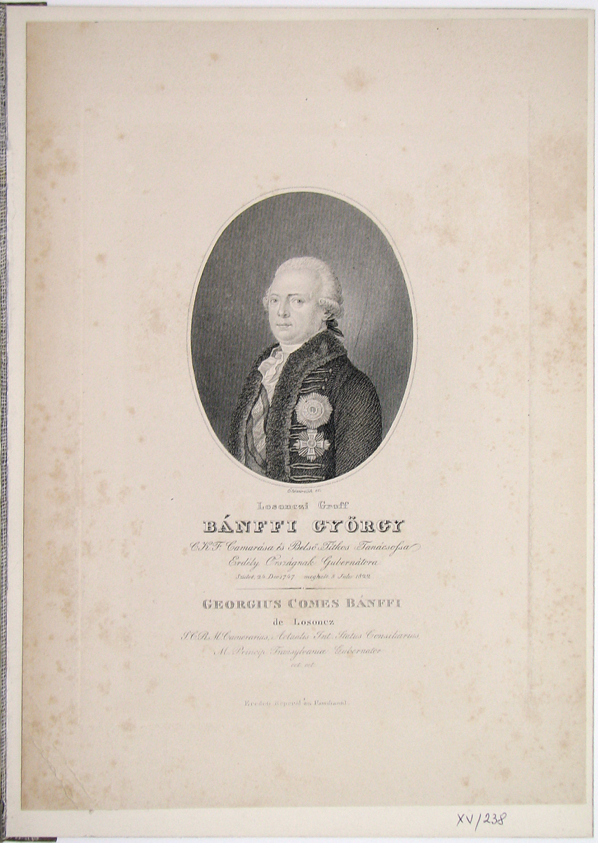 gravură. Ehrenreich, Adam Sandor; (SC.); (DEL.); (EX.). Bánffi György ...