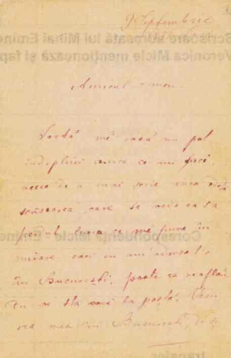scrisoare. Micle, Veronica. Veronica Micle către Mihai Eminescu - INP ...