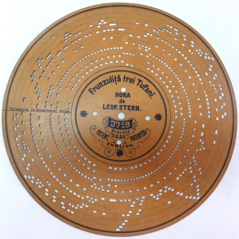 disc de ariston. Paul Ehrlich. Disc din carton perforat - INP, Bunuri ...