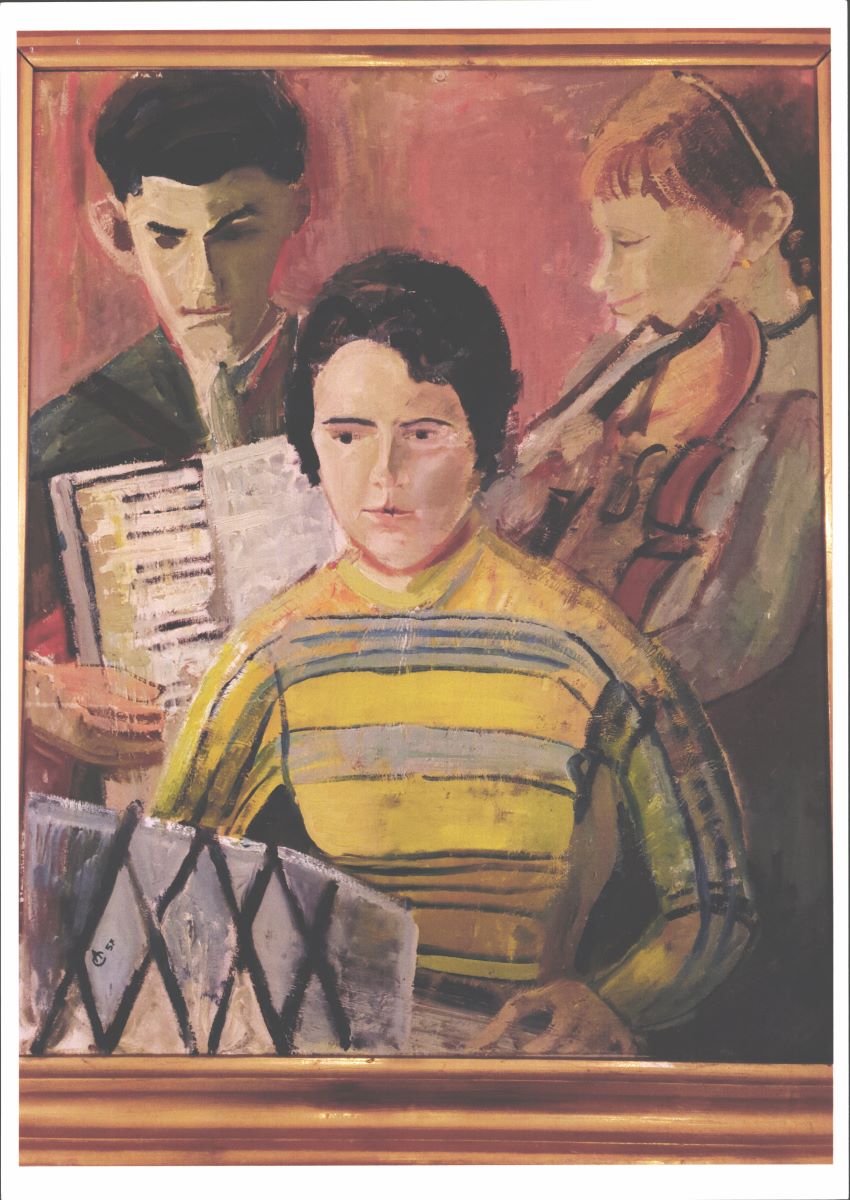 pictură de șevalet. Ciucurencu, Alexandru. Compoziție cu muzicanți ...